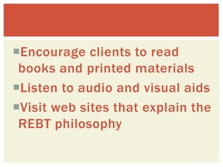 Teaching the rebt philosophy | PPT