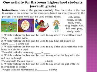 Teaching the verb To Be | PPT