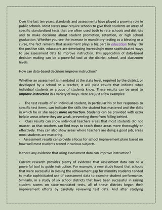 Teaching To The Test | PDF