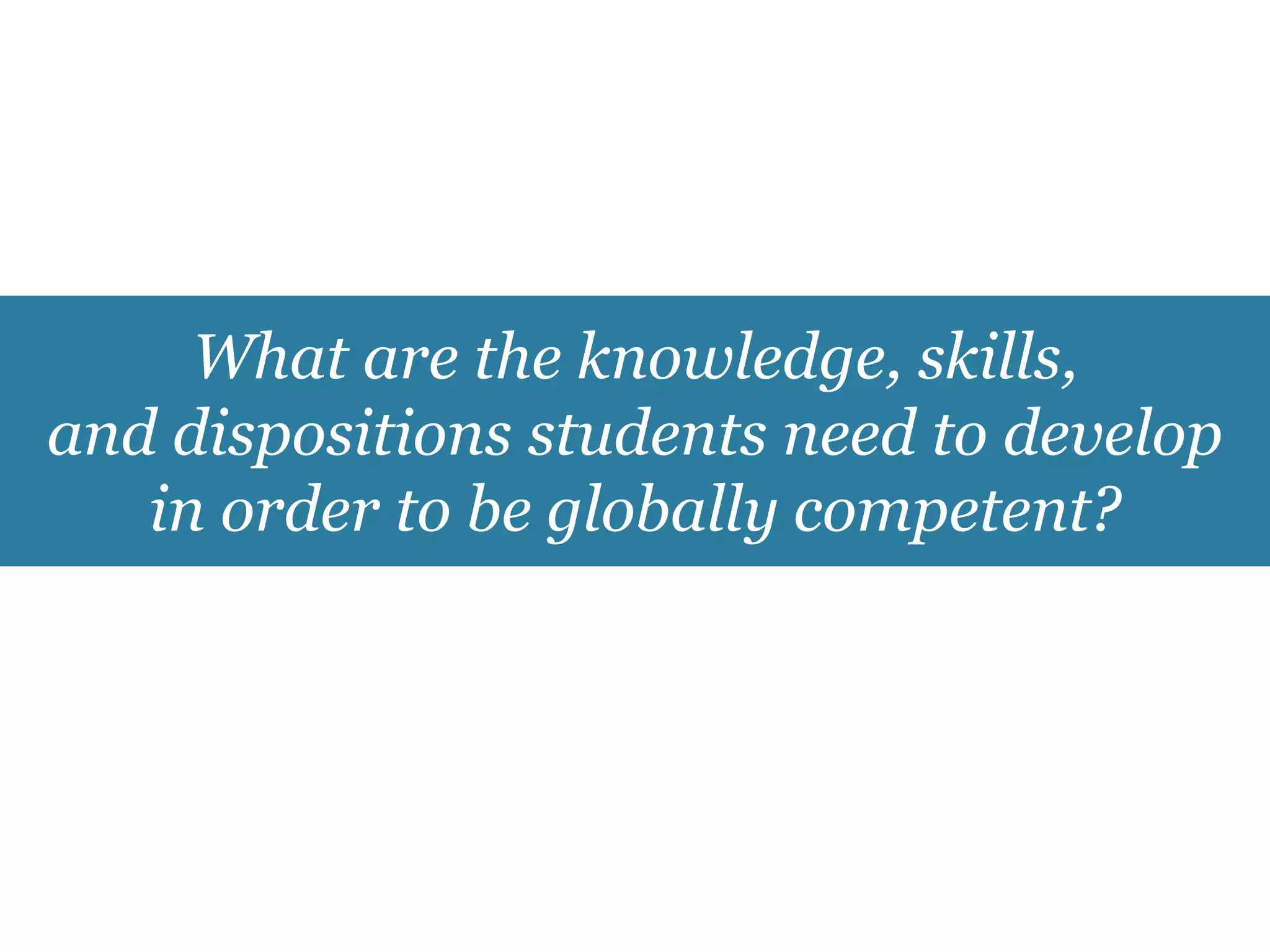 Teaching Toward Global Competence | PPTX