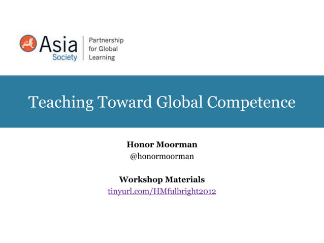Teaching Toward Global Competence | PPTX | Education