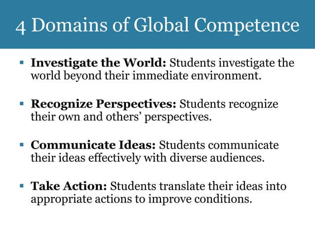 Teaching Toward Global Competence | PPTX | Education