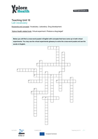 Lab vocabulary - Classroom activities | PDF | Chemistry | Science