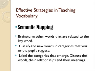 TEACHING VOCABULARY-1.pptx Strategies and Approaches | PPTX