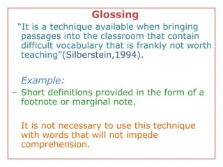 Teaching vocabulary | PPT