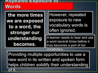 Teaching vocabulary | PPTX