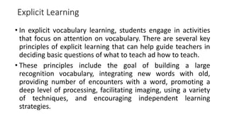 TEFL- Teaching Vocabulary | PPTX