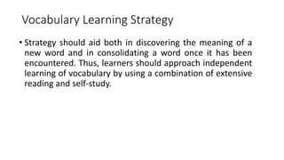 TEFL- Teaching Vocabulary | PPTX