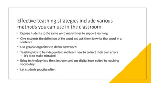 Teaching Vocabulary: Methods and Strategies.pptx