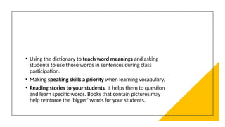 Teaching Vocabulary: Methods and Strategies.pptx