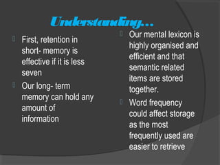 Teaching vocabulary to advanced students | PPT
