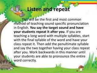 Teaching Vowel Pronunciation | PPTX