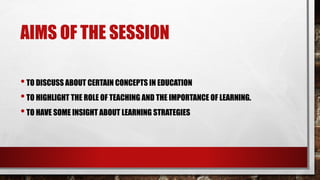 Teaching vs learning | PPT