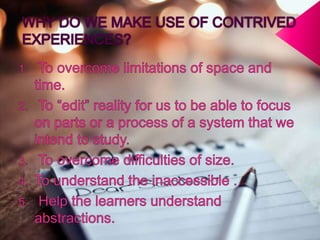 Lesson 8:Teaching with contrived experience | PPTX | Workshops and ...