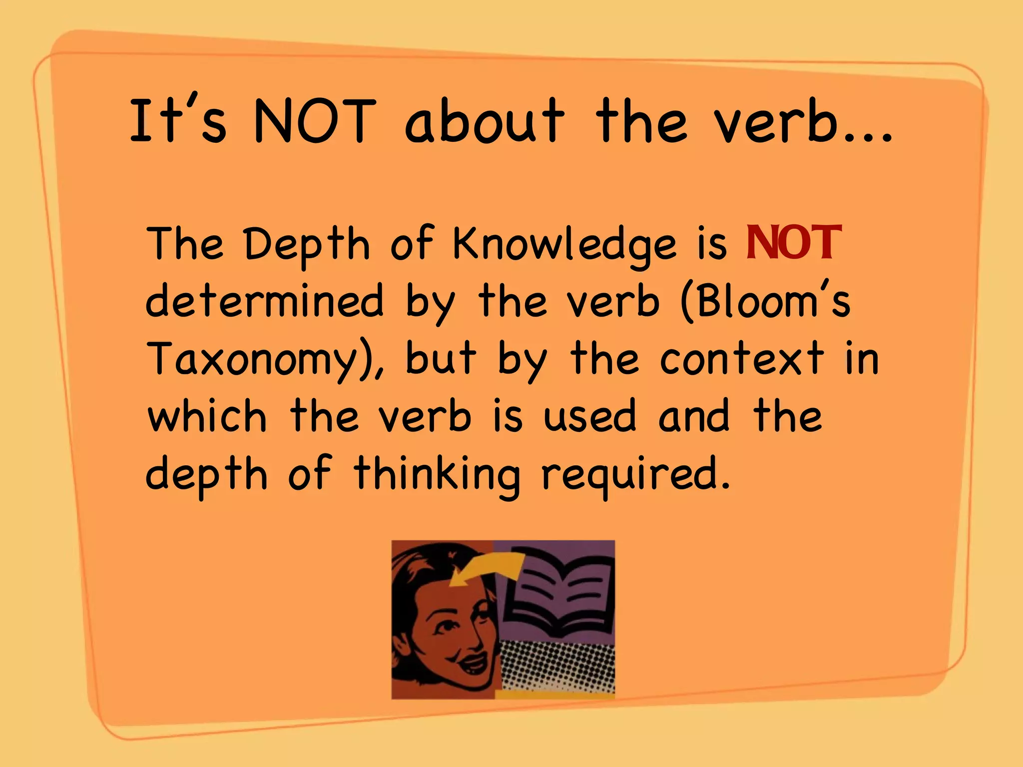 Teaching with depth understanding webb’s depth of knowledge | PPT