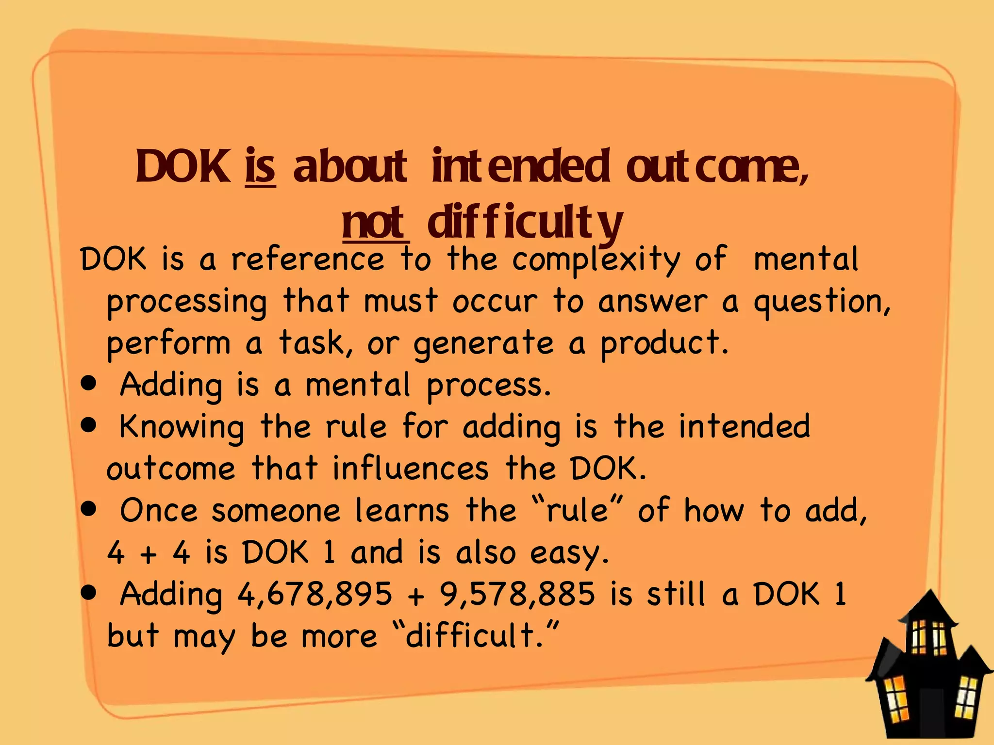 Teaching with depth understanding webb’s depth of knowledge | PPT