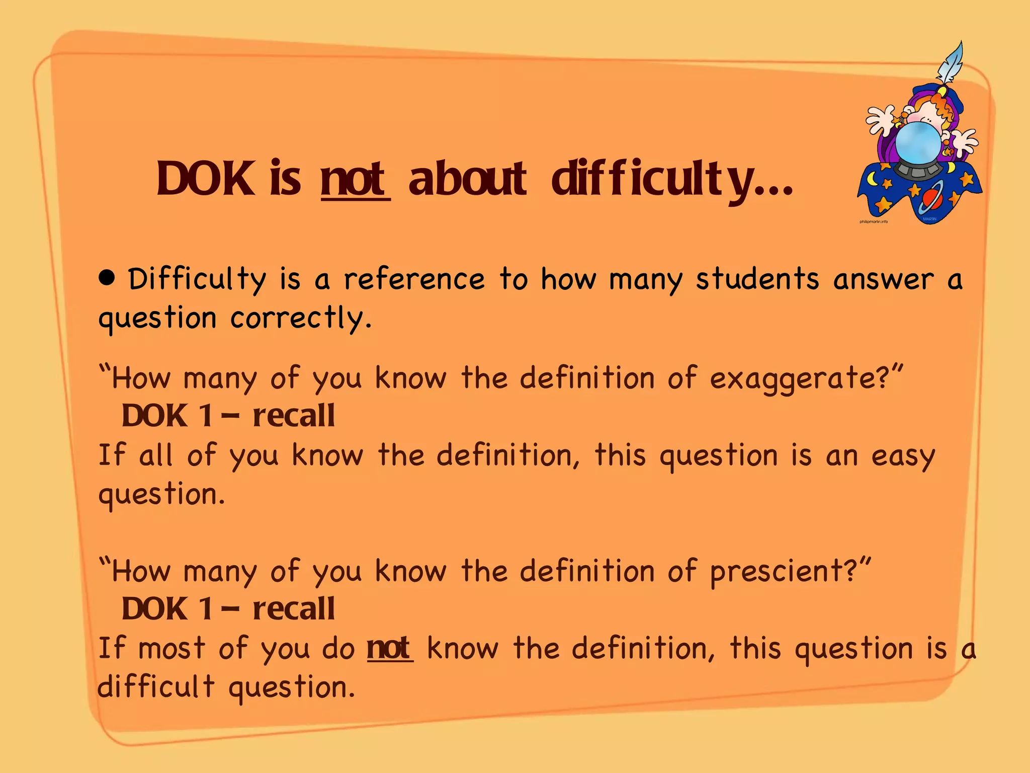 Teaching with depth understanding webb’s depth of knowledge | PPT
