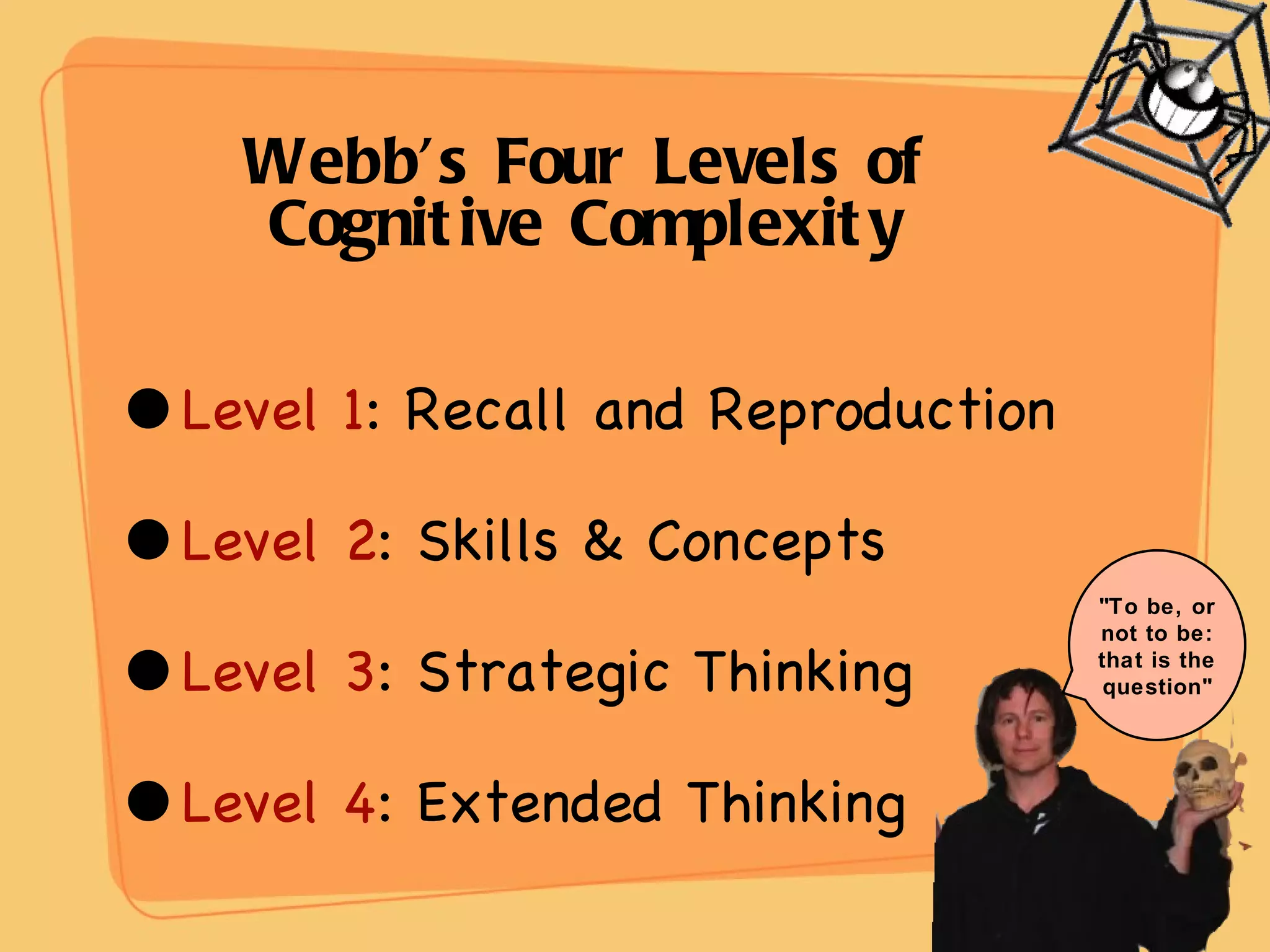 Teaching with depth understanding webb’s depth of knowledge | PPT