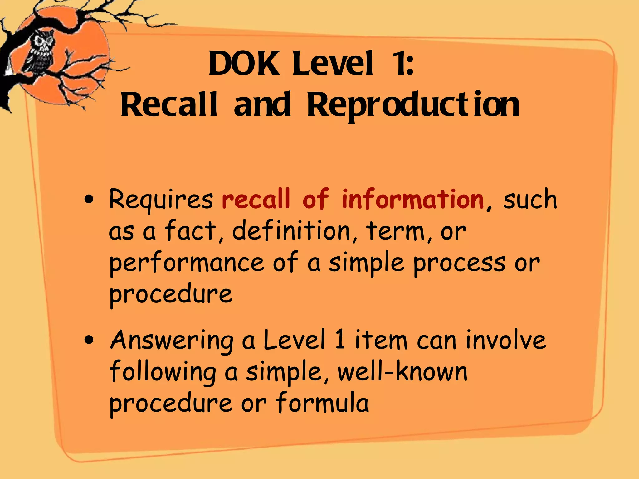 Teaching with depth understanding webb’s depth of knowledge | PPT