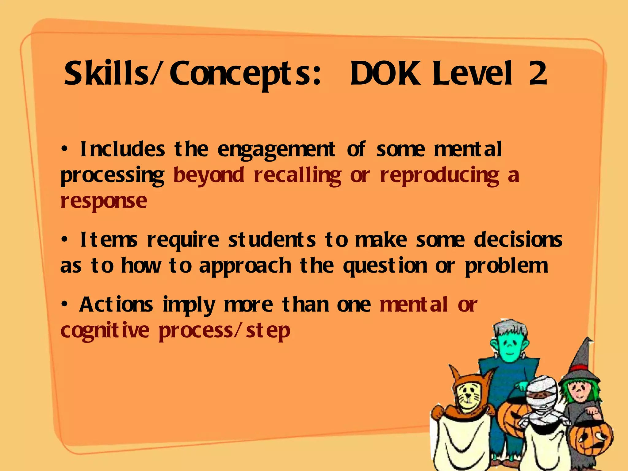 Teaching with depth understanding webb’s depth of knowledge | PPT