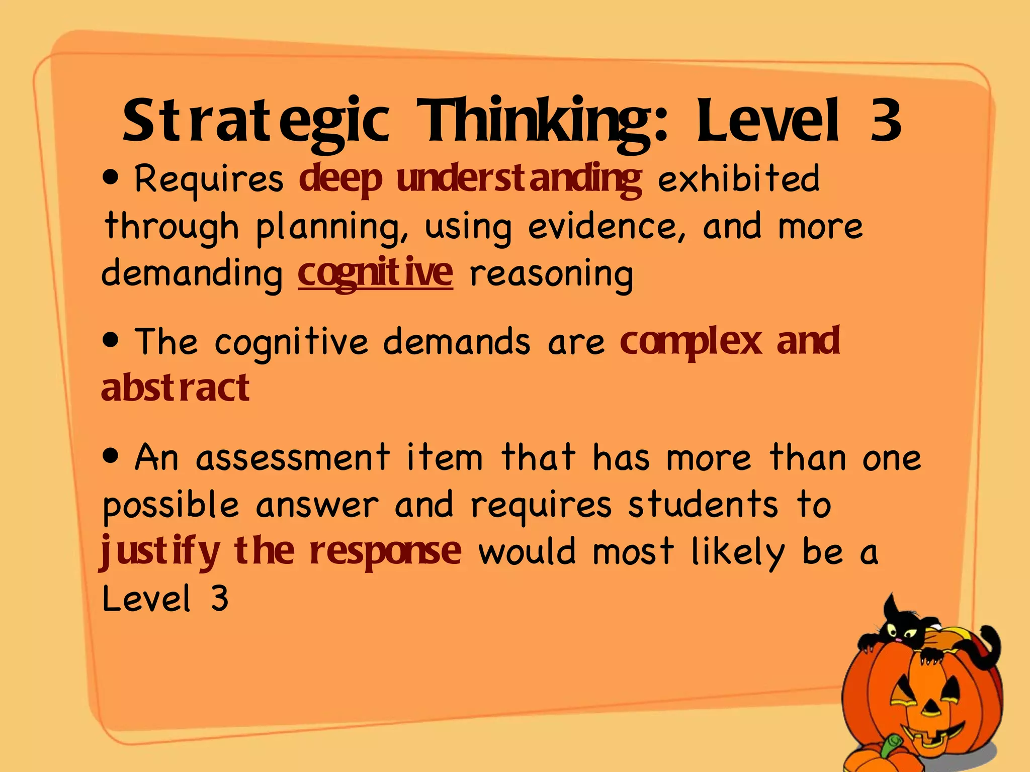 Teaching with depth understanding webb’s depth of knowledge | PPT