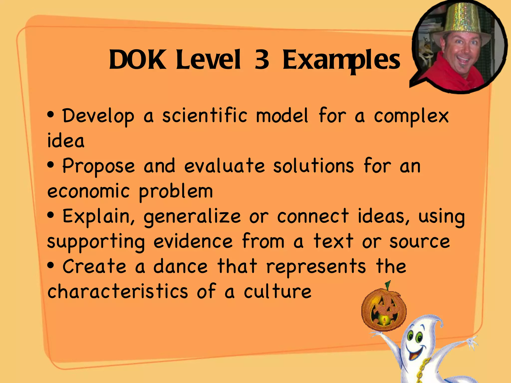 Teaching with depth understanding webb’s depth of knowledge | PPT