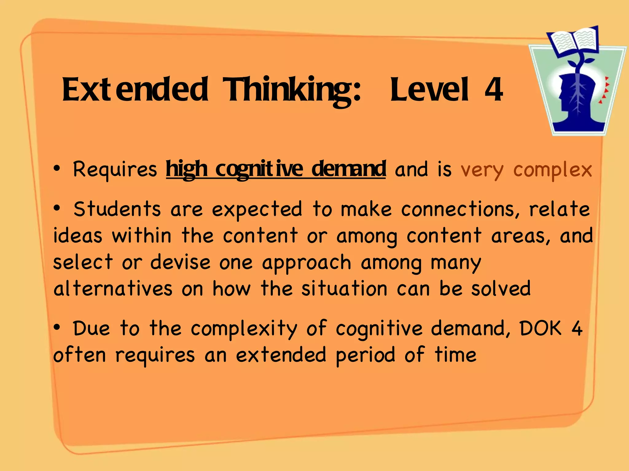 Teaching with depth understanding webb’s depth of knowledge | PPT