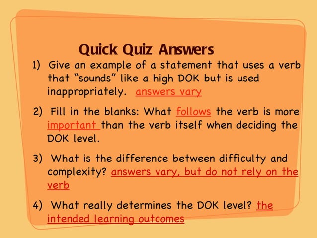 Teaching with depth understanding webb’s depth of knowledge | PPT ...