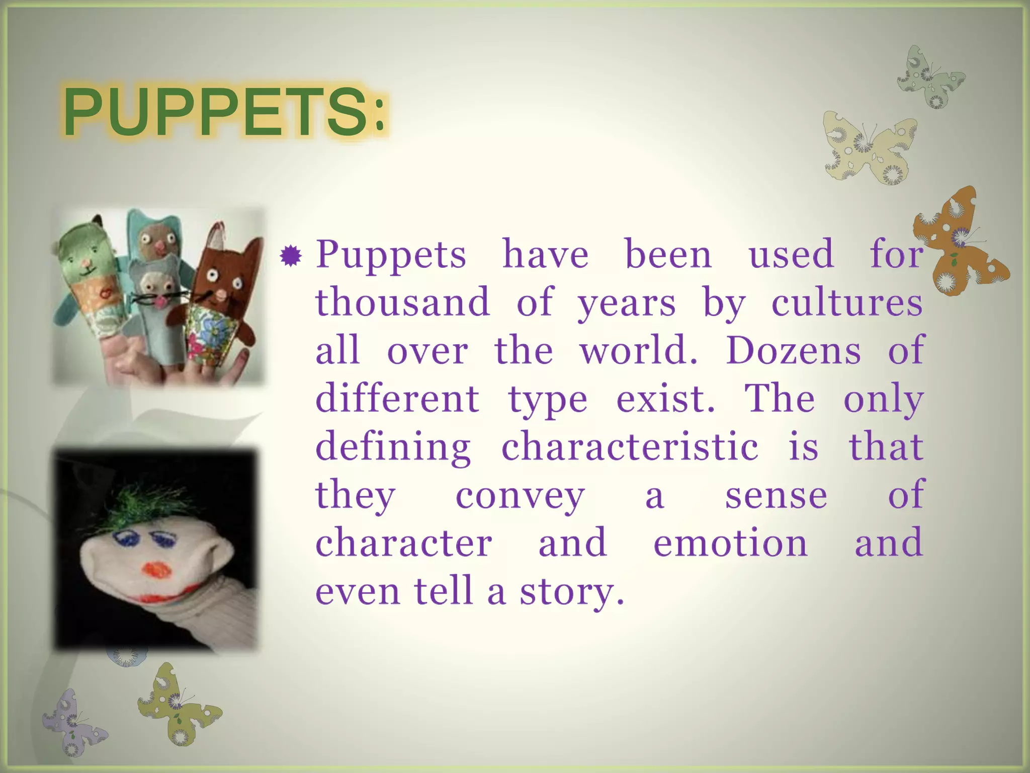 Teaching with dramatized experience(puppet) | PPTX