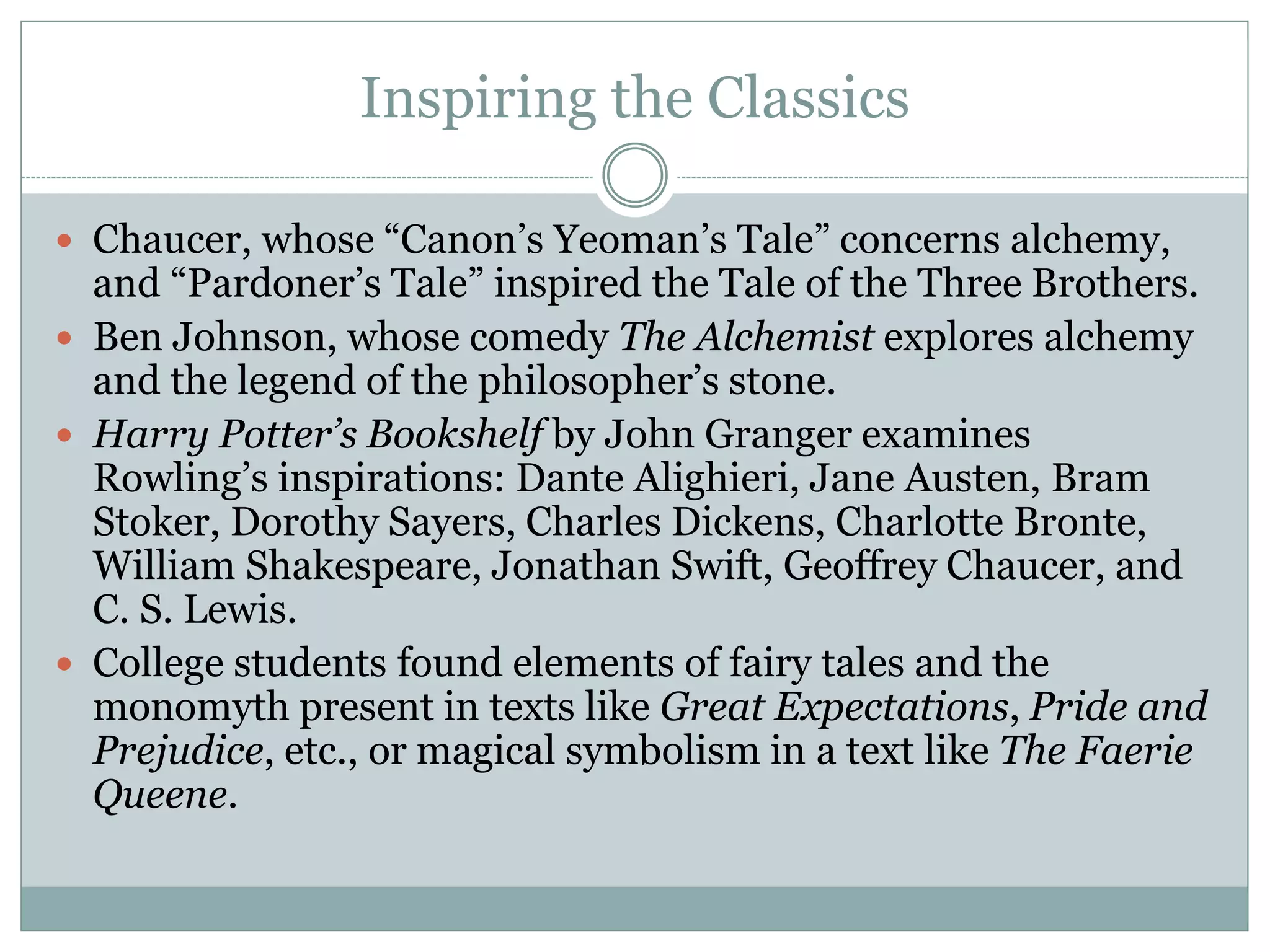 Teaching with Harry Potter | PPTX
