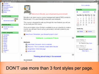 Best practices in Moodle Course Design | PDF