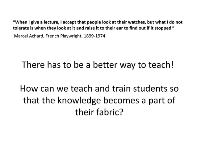 Teaching without lecture | PPT