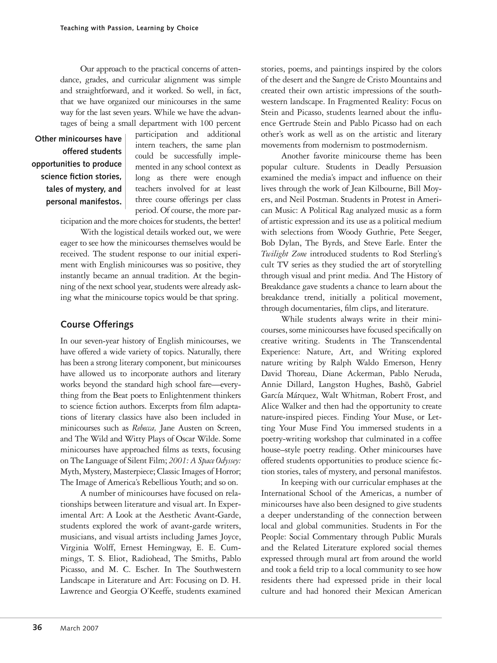 Teaching with Passion Learning by Choice | PDF | Educational Assessment ...