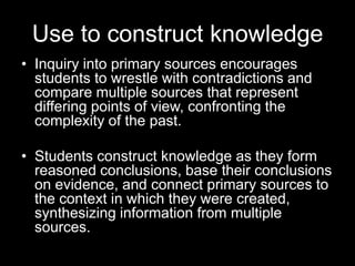 Teaching with primary sources | PPTX