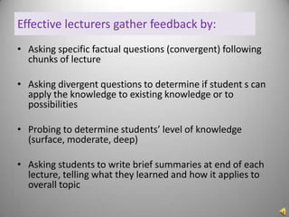 Teaching with the lecture method | PPTX