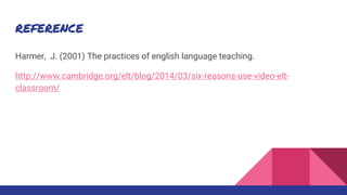 Teaching with video | PPTX