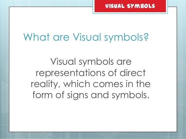 Teaching with visual symbols report