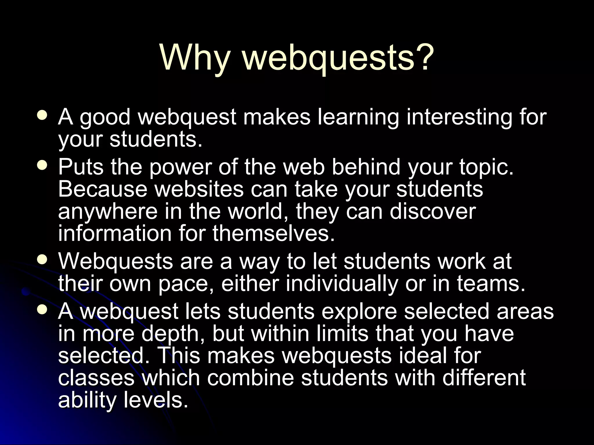Teaching With Webquests | PPT