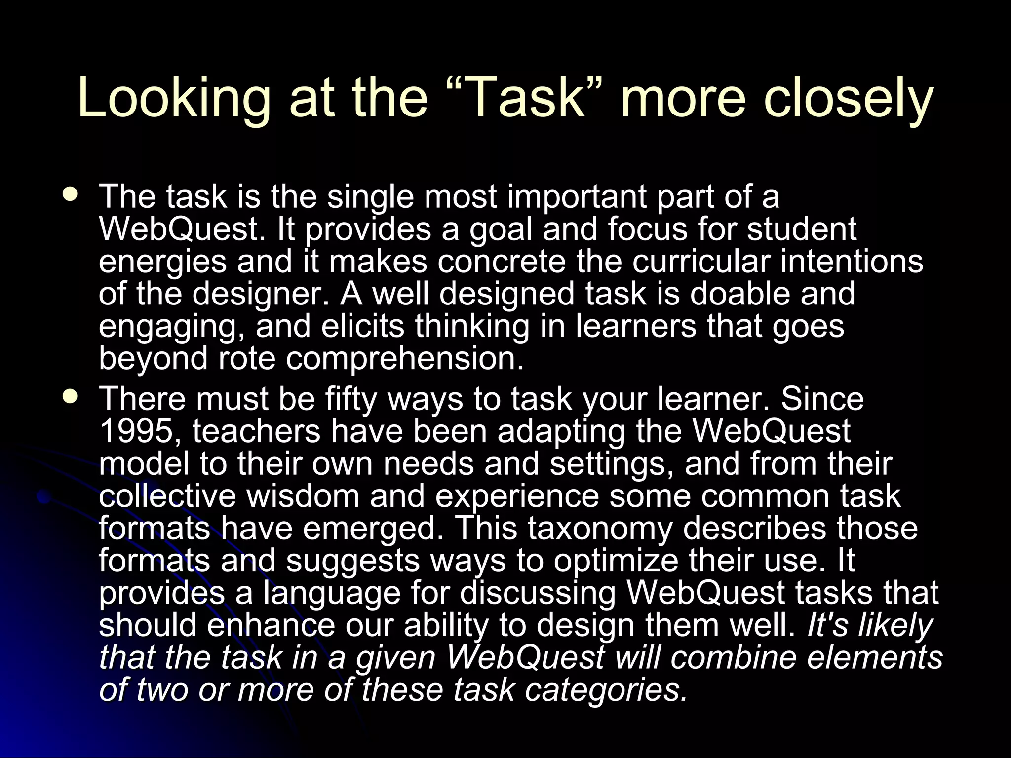 Teaching With Webquests | PPT