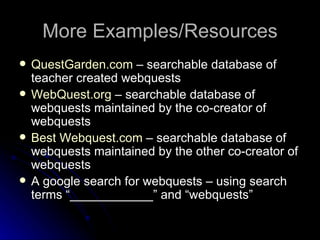 Teaching With Webquests | PPT