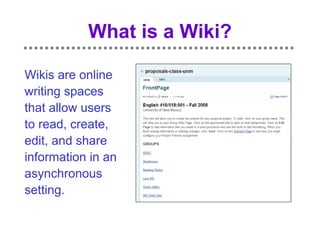 Teaching With Wikis To Build And Share Knowledge | PPT
