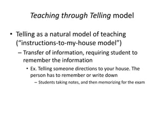 Teaching with your mouth shut | PPTX | Educational Assessment | Education