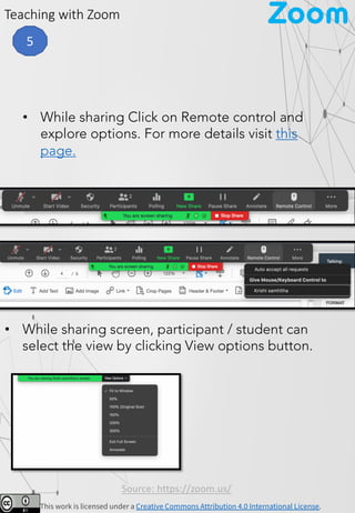 Teaching with zoom - a guide to teachers | PDF | Web Conferencing ...