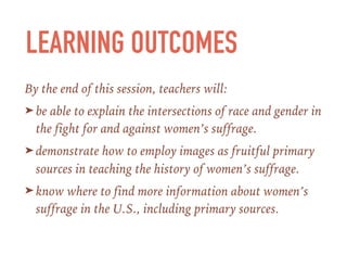 Teaching women's suffrage | PPT | Free Download