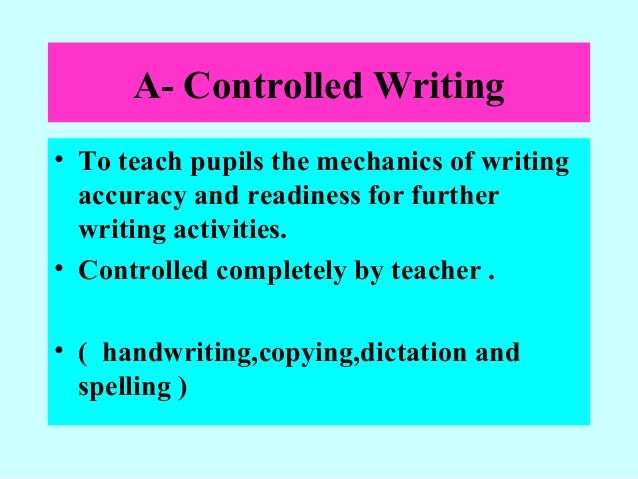 Teaching writing