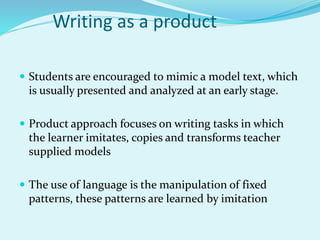 Teaching writing | PPTX