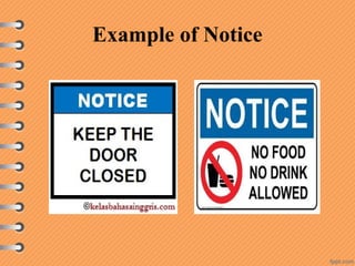 Teaching Writing: Short Functional Text (Short Message and Notice) | PPT