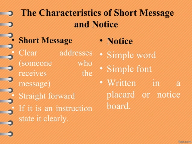 Teaching Writing: Short Functional Text (Short Message and Notice) | PPT