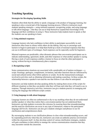 Teaching writing1 | PDF