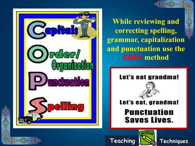Teaching writing techniques